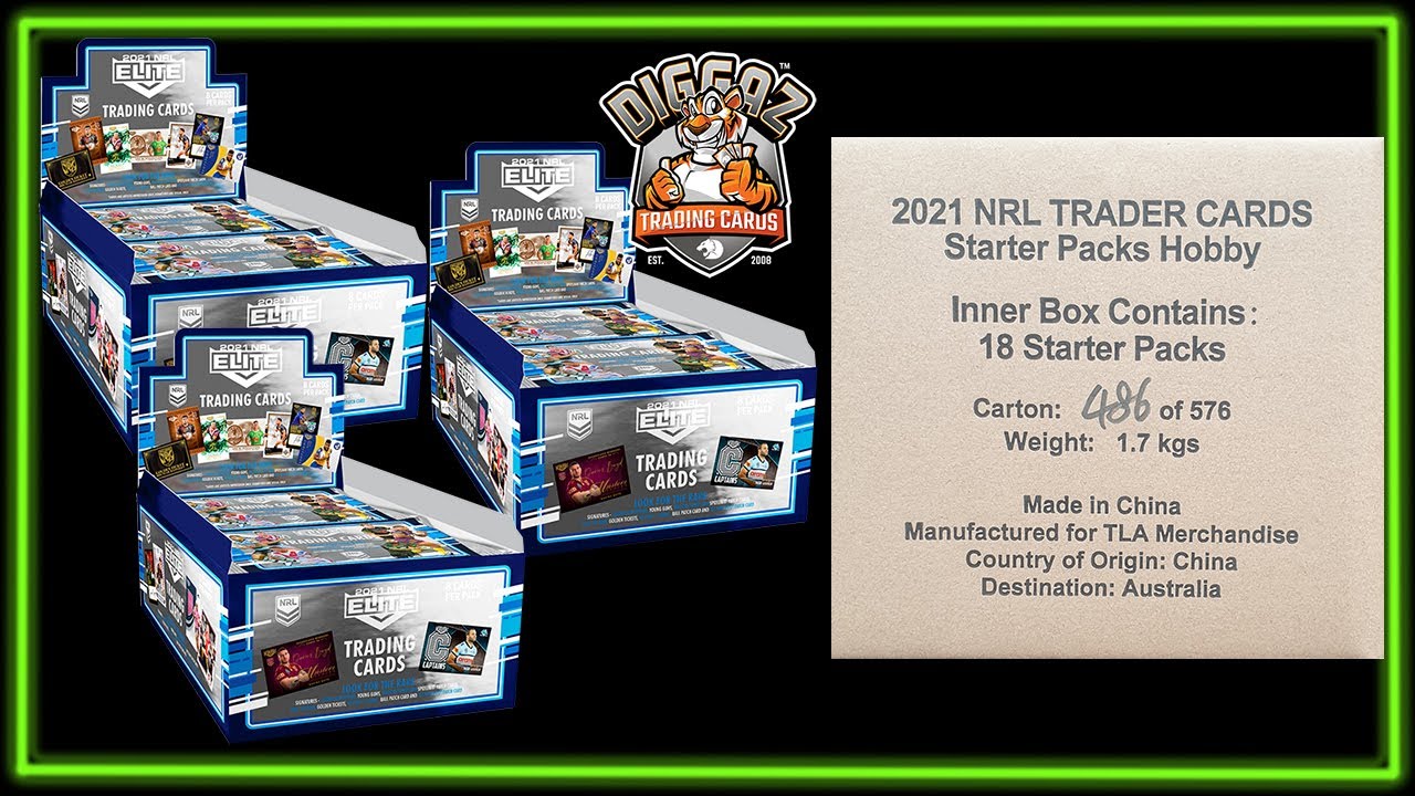 NRL Breaks #396 - 2021 NRL Elite + Traders Starter Packs - YouTube
