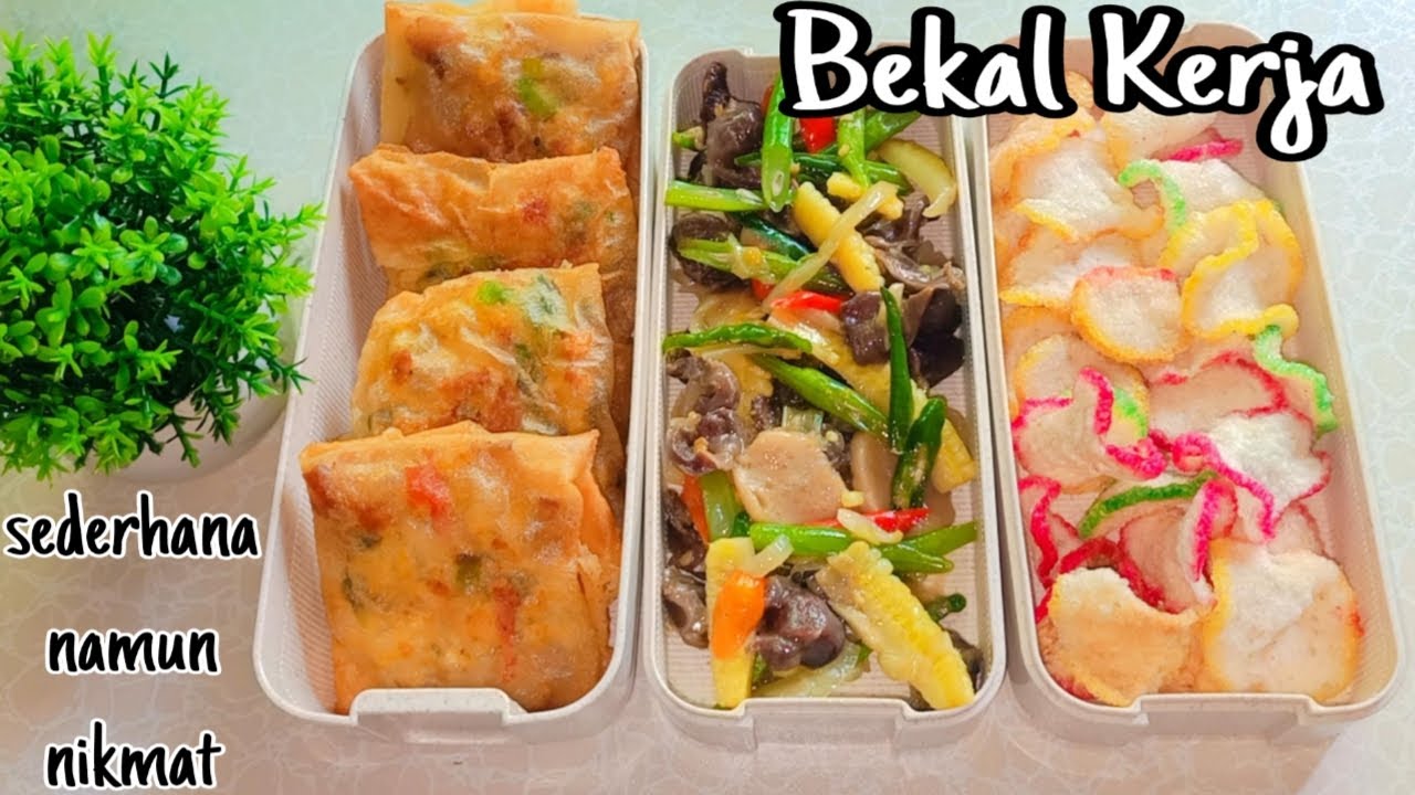 Menu Harian Simpel Untuk Bekal Suami - YouTube