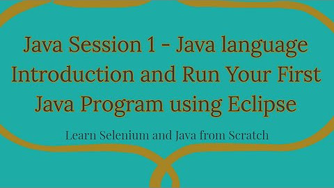 Basic and Advanced Java Tutorial Step by Step from Haradhan Pal - YouTube