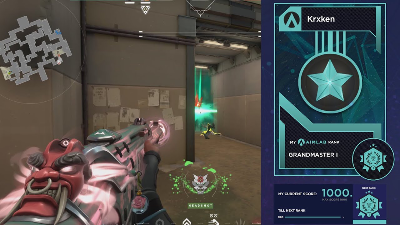 What Max Rank on Aim Lab looks like on VALORANT - YouTube