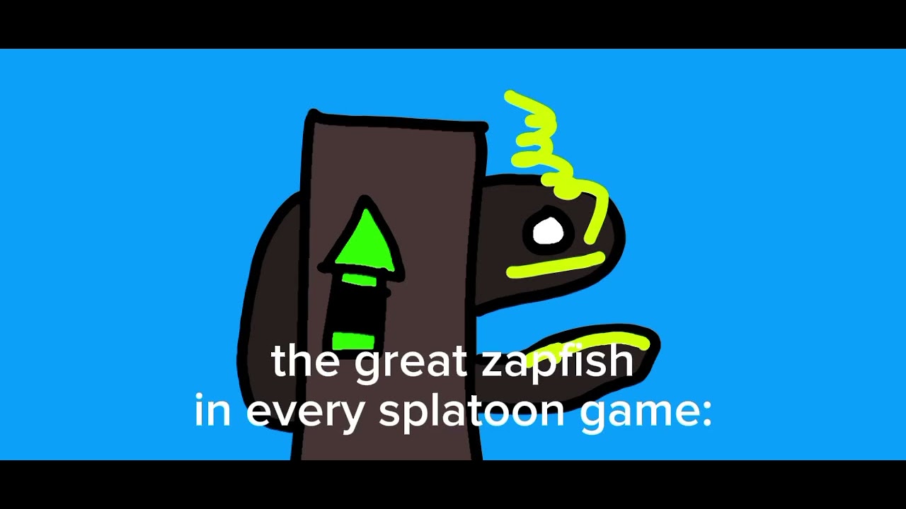 the great zapfish in every splatoon game: - YouTube