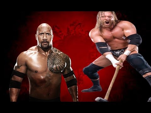 WWF No mercy - The Rock vs HHH - YouTube