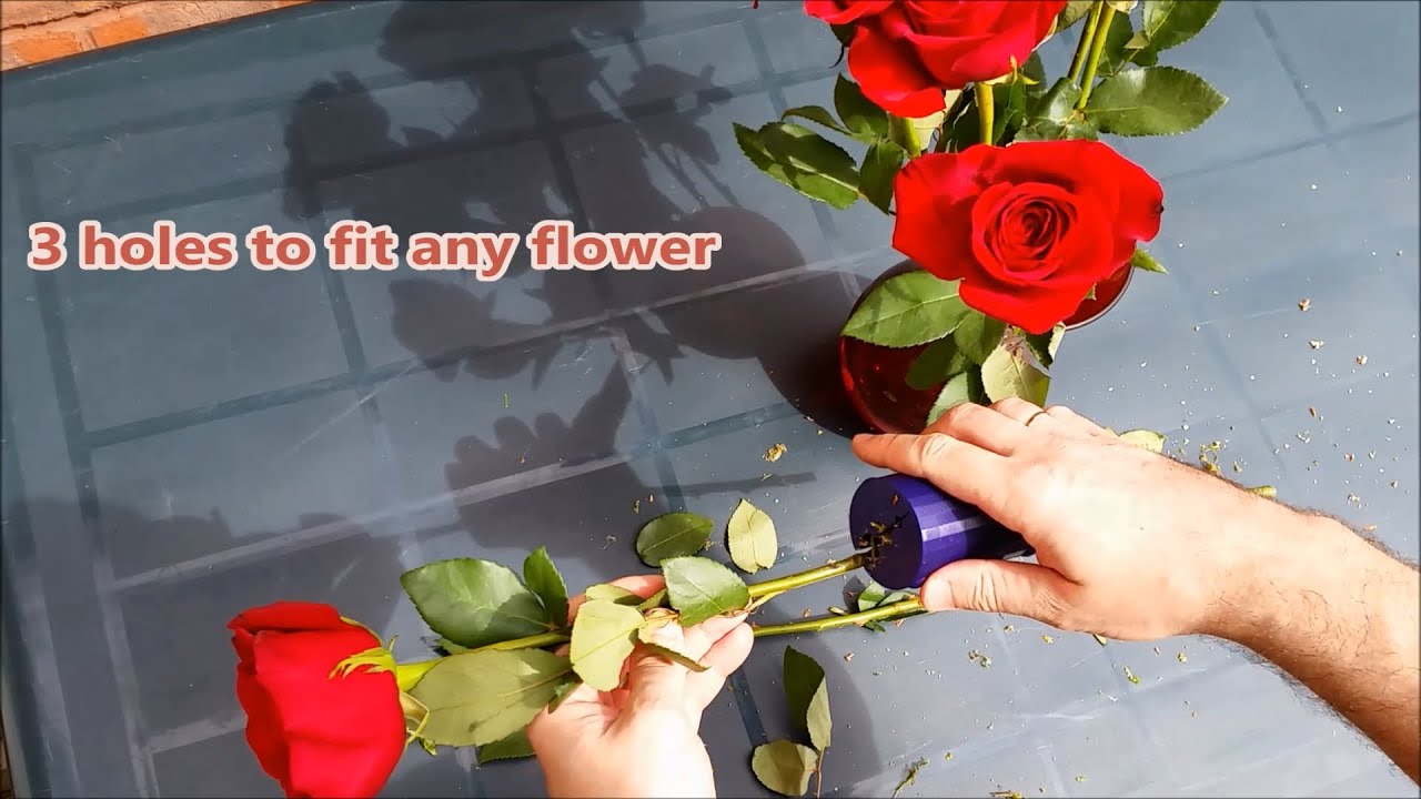 3D Printing - Rose Thorn Remover - Designed in TinkerCAD - YouTube