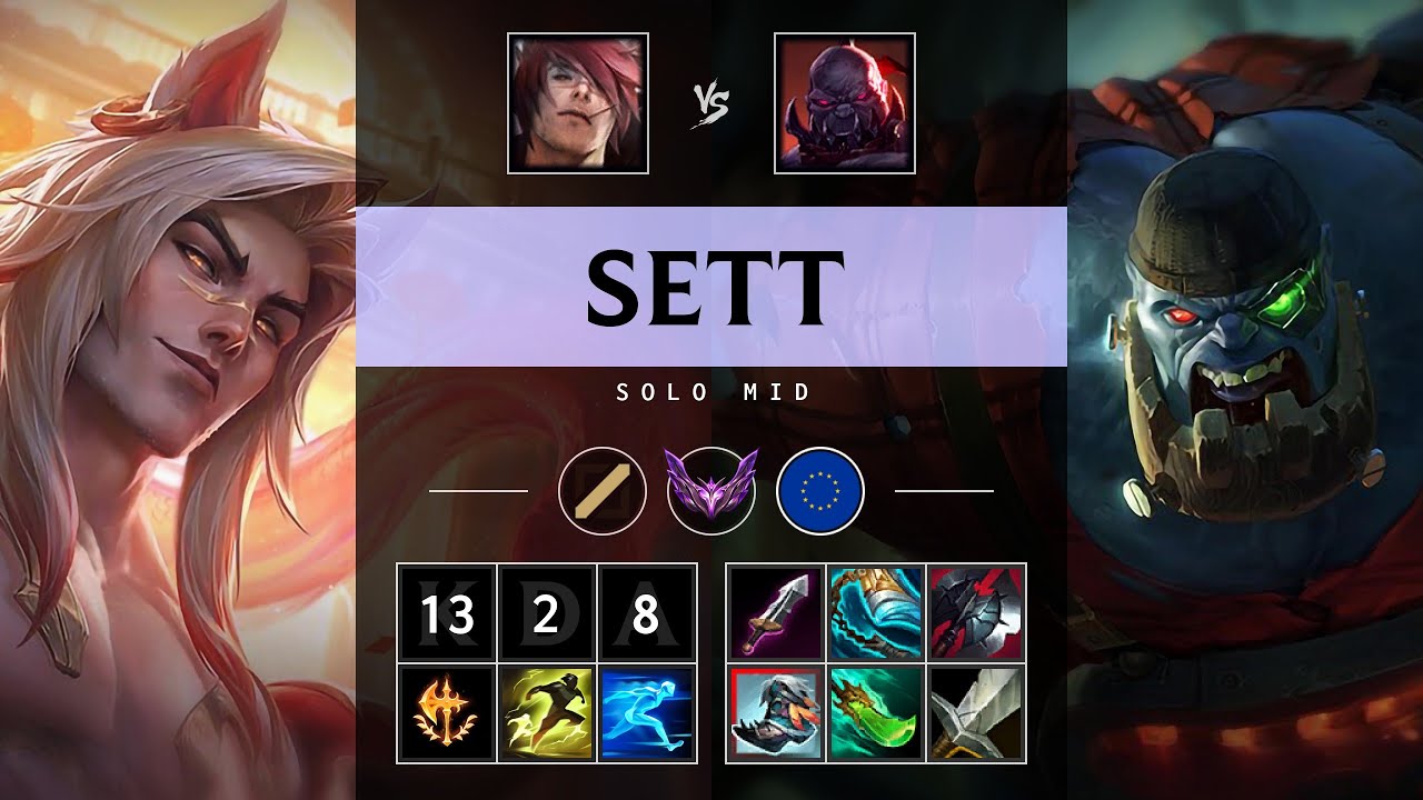 Sett Mid vs Sion: Legendary - EUW Master Patch 25.S1.2 - YouTube