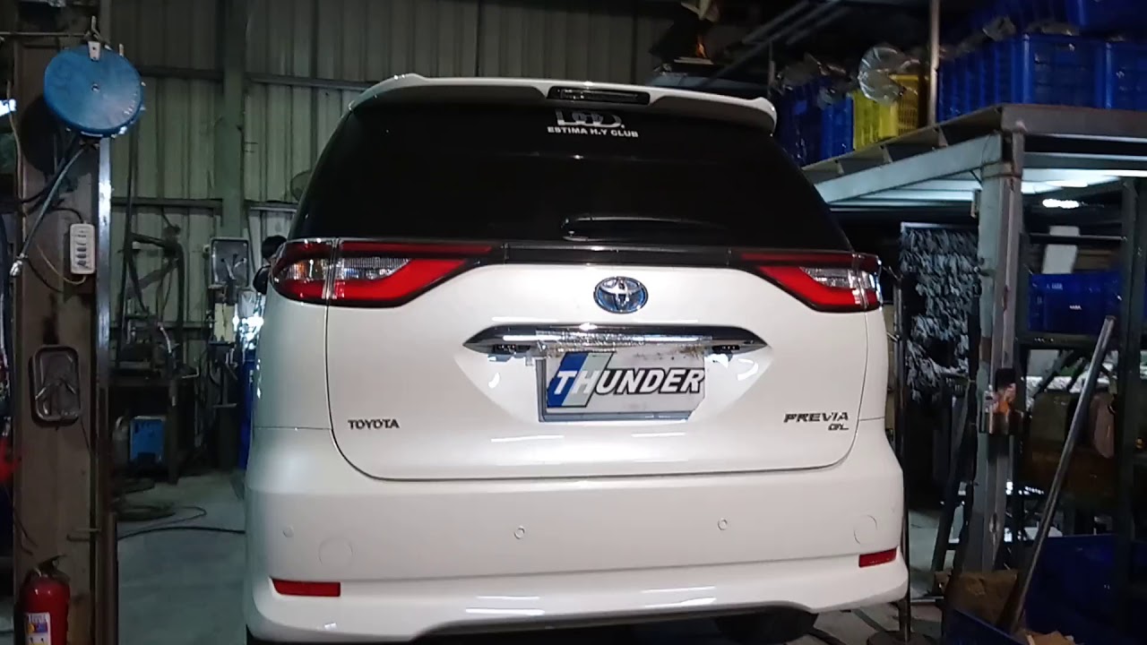 雷力 TOYOTA PREVIA 3.5 單桶單出超跑尾段│THUNDER TOYOTA PREVIA 3.5 MUFFLER SC-TYPE ...
