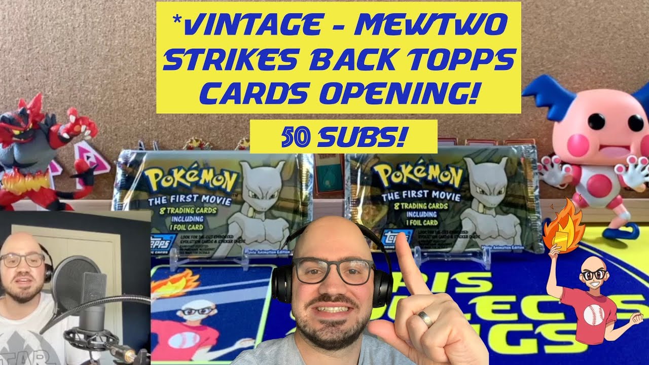 *Vintage Opening - Mewtwo Strikes Back Topps Cards! - YouTube