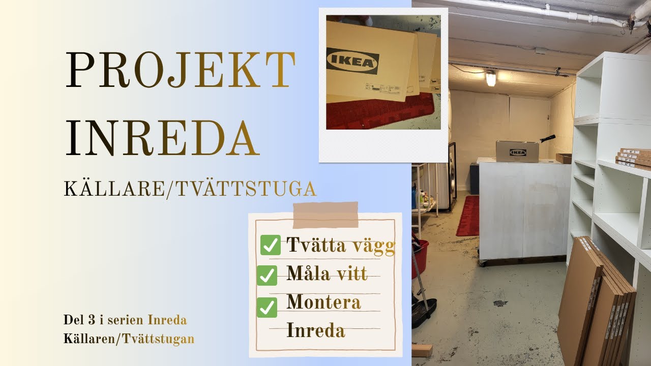 INREDA #3 MÅLAR OM | MONTERAR IKEA BESTÅ - Gör om i källaren ...