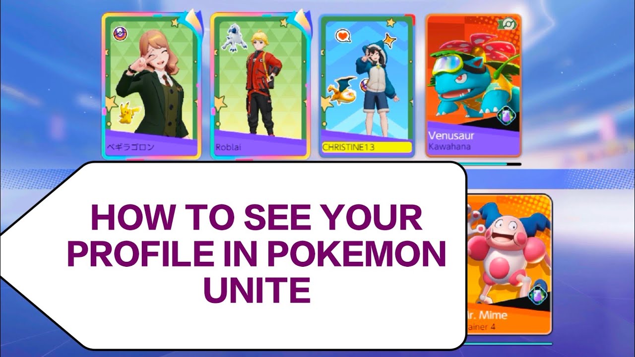 HOW TO SEE YOUR PROFILE IN MATCH MAKING AT POKEMON UNITE - YouTube