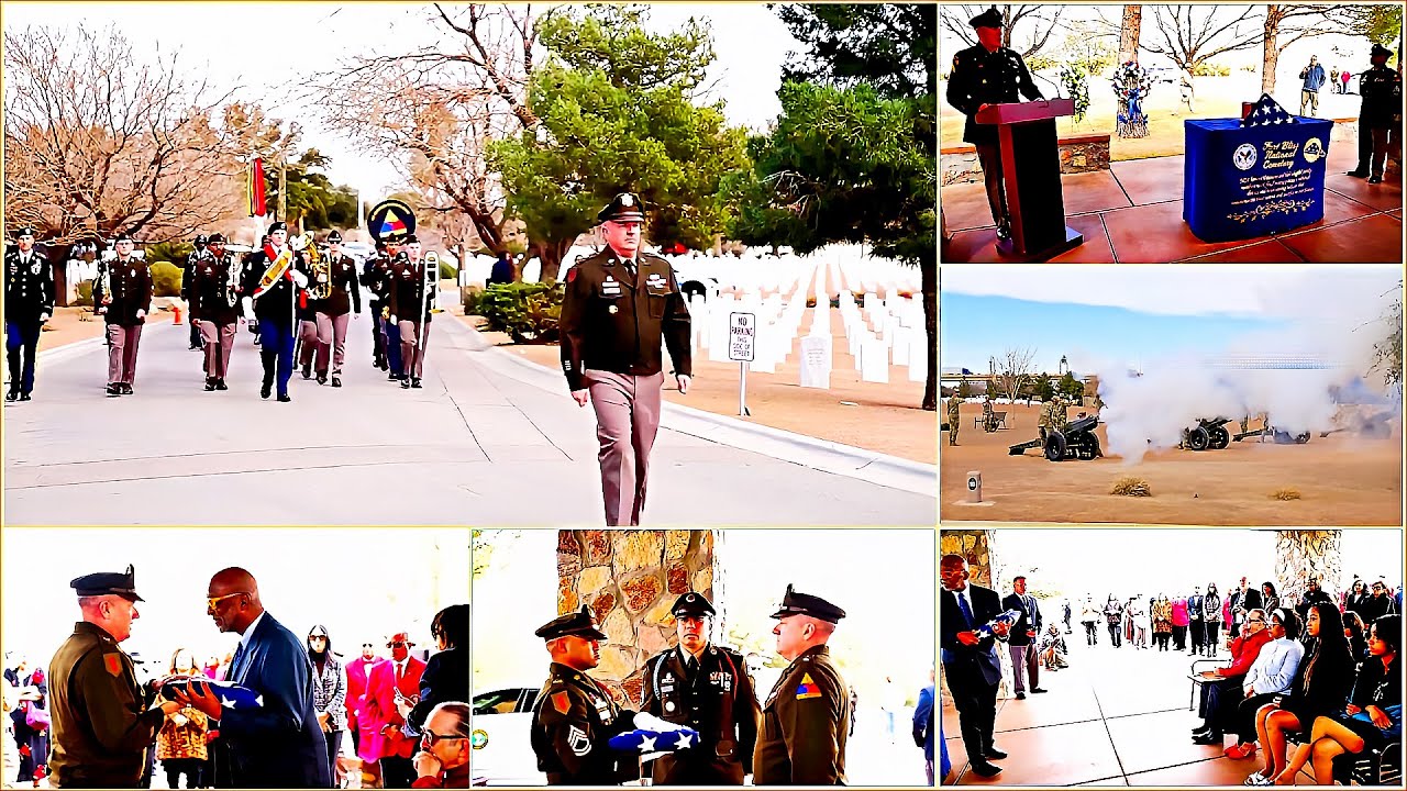 Major General Edward Greer LAID TO REST in Emotional Fort Bliss ...