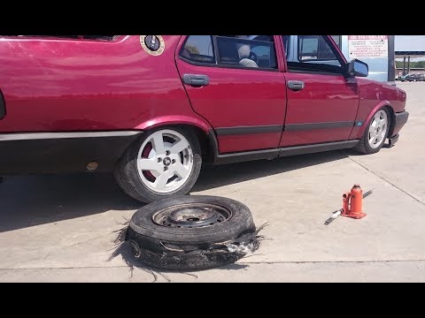 Tofaş yanlama - lastik yakma