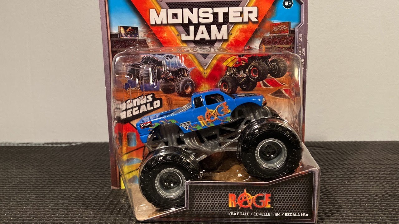 Spin Master Monster Jam RAGE Series 25 Unboxing - YouTube