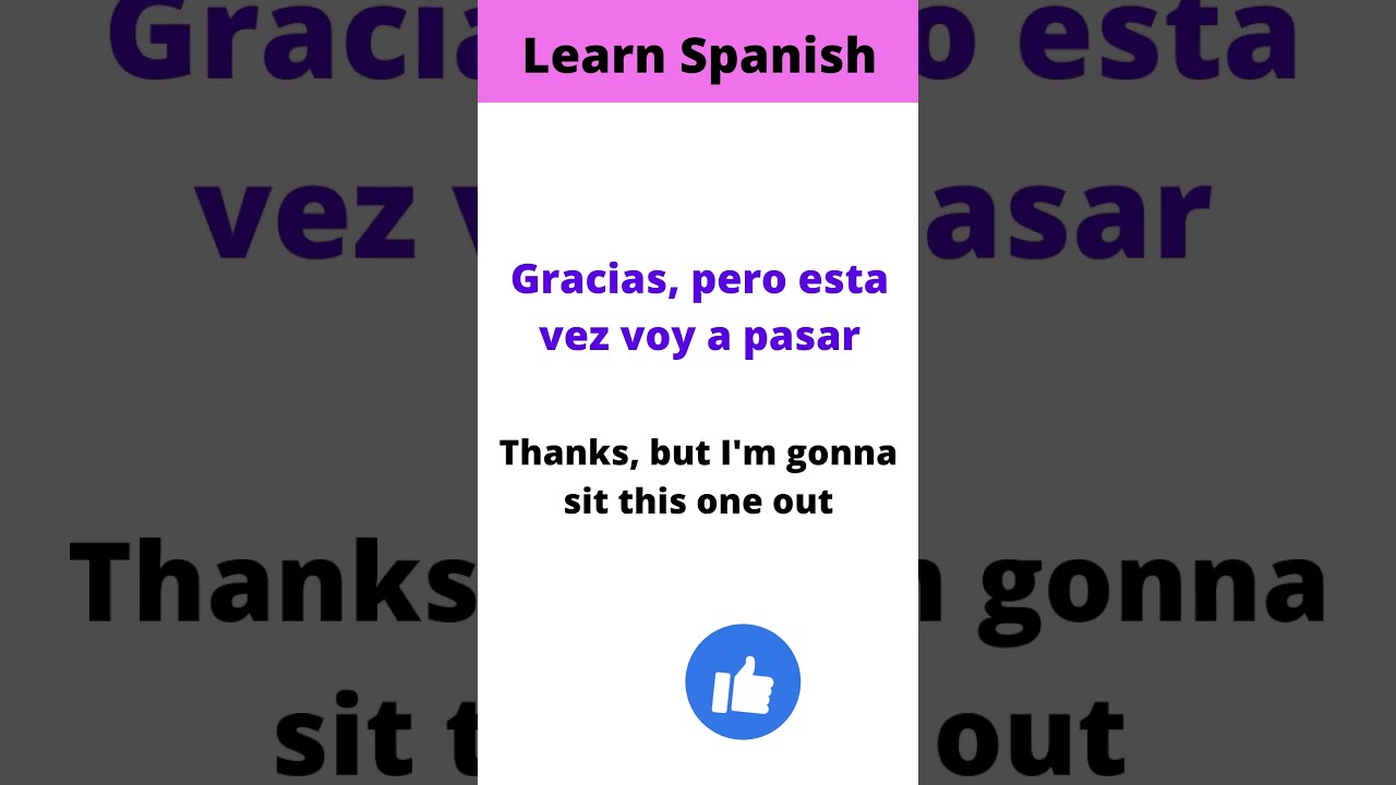 How To Reject An Invitation In Spanish Shorts YouTube How To Reject An Invitation In Spanish Shorts YouTube