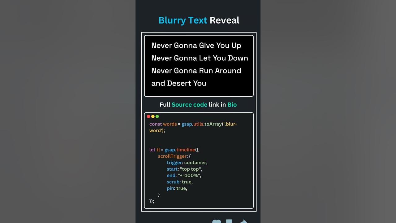 Discover the MAGIC of Blurry Text Reveal with CSS #coding #css 🚀 - YouTube
