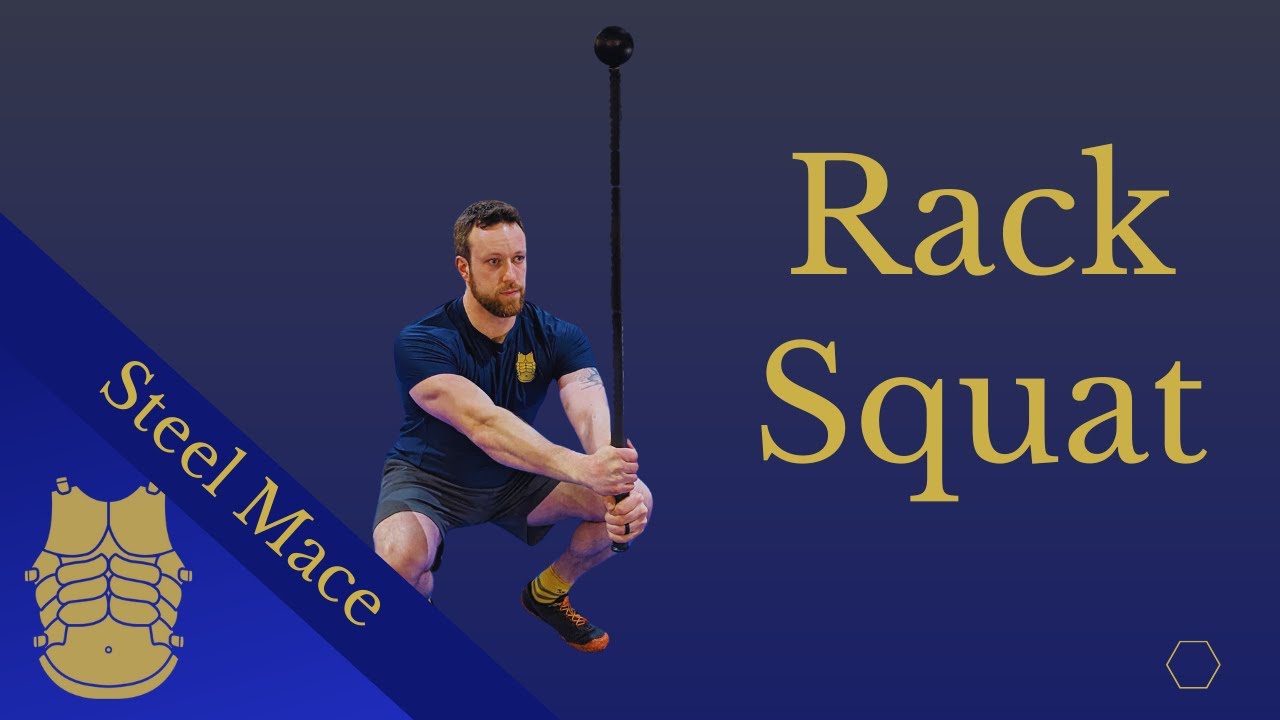 Steel Mace Rack Squat - YouTube