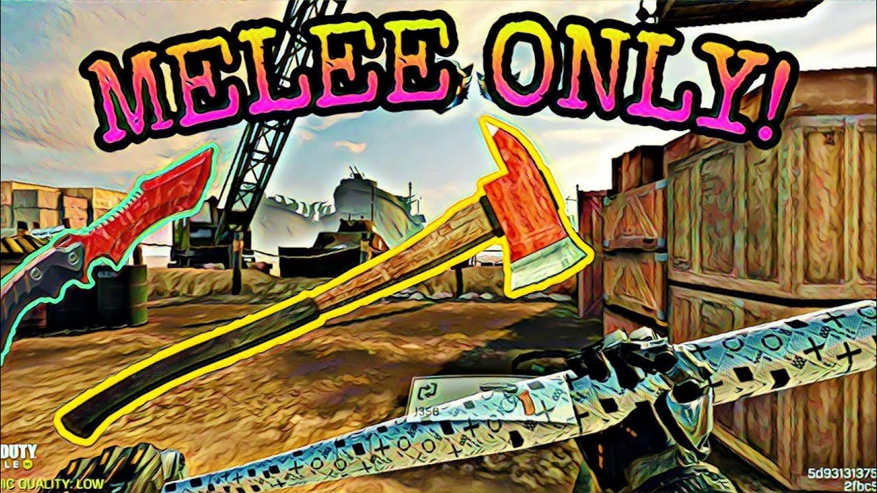 USING MELEE ONLY IN FREE FOR ALL ! ( KNIFE / AXE / BAT )• CODM GAMEPLAY ...