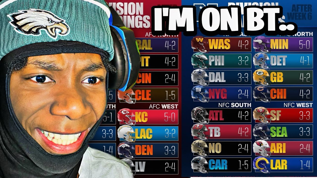 My Thoughts On The NFL Standings After Week 6! - YouTube