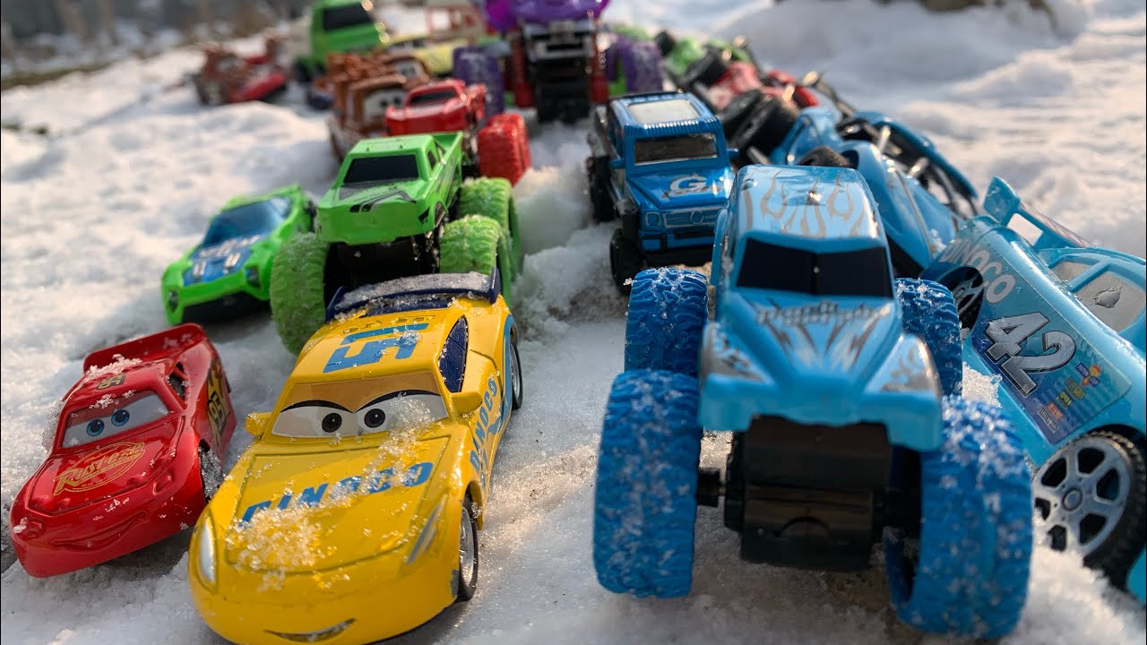 Looking for Disney Pixar cars Diecast cars drivivng oh the snow Mcgueen ...