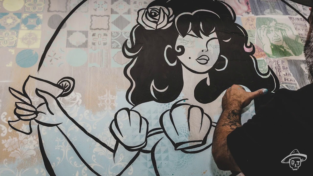 Death by Tequila Mural by Juan Marante - YouTube