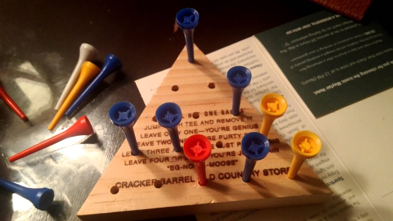 How to win that damn Crackel Barrel Peg game every time #shorts - YouTube