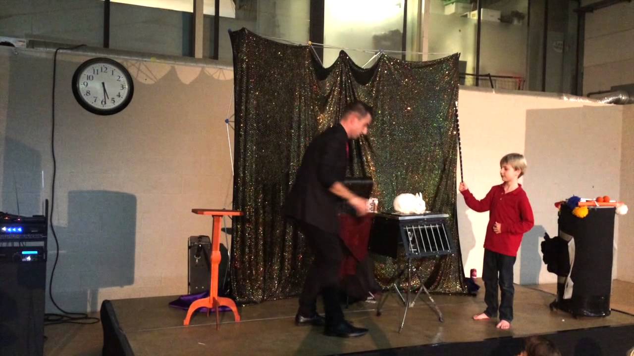 Magic show - how to turn three doves into one rabbit - YouTube