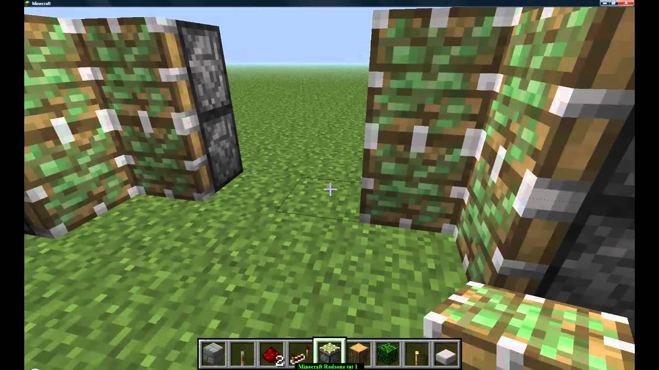 Minecraft Redstone - Hidden Door - YouTube