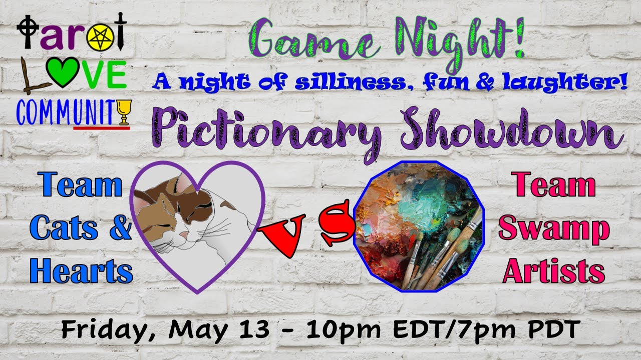TLC Game Night: Pictionary Showdown - Team Cats & Hearts vs. Team Swamp ...