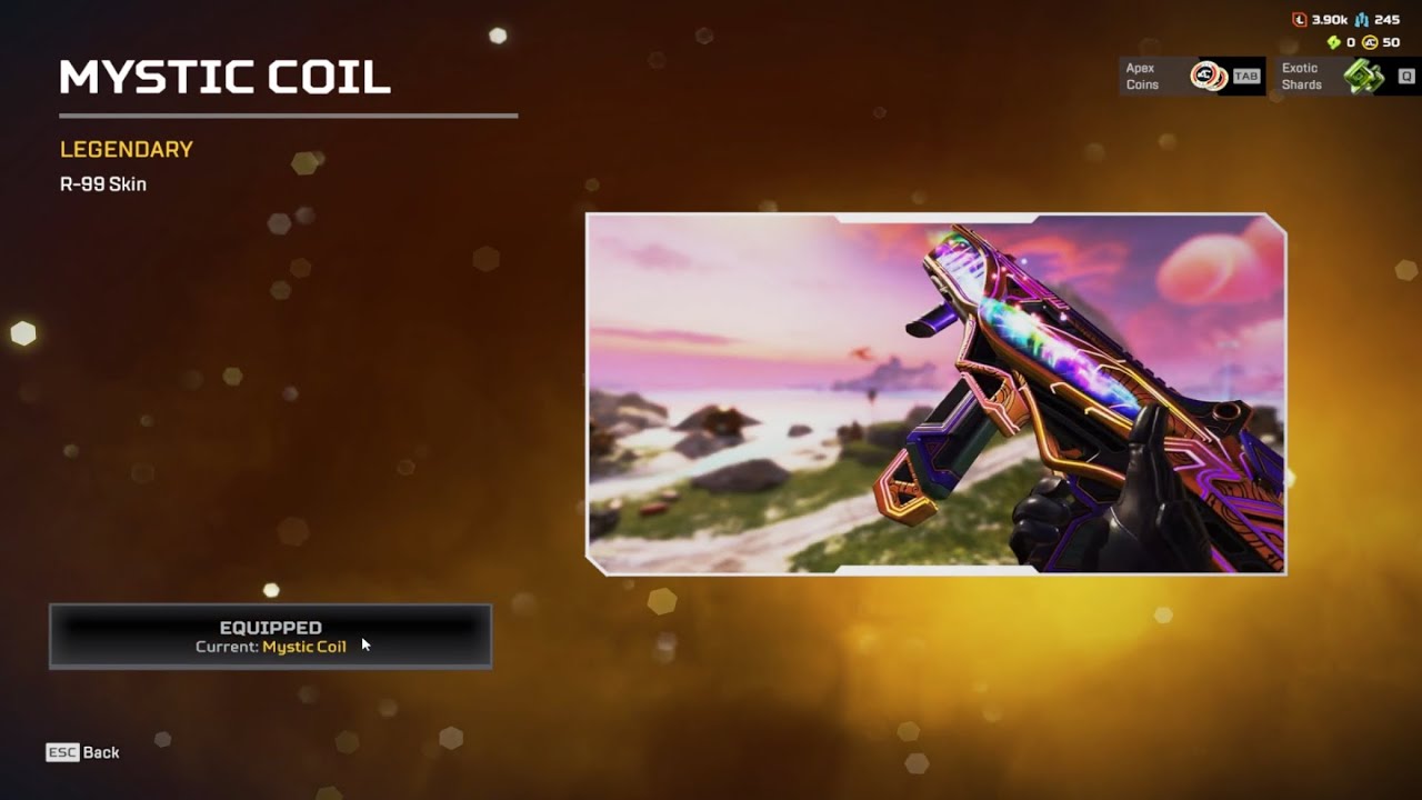 I Unlocked R-99 Mystic Coil Skin (Apex Legends) - YouTube