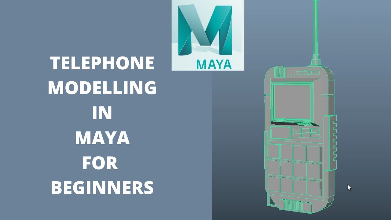TELEPHONE MODELLING IN MAYA FOR BEGINNERS - YouTube
