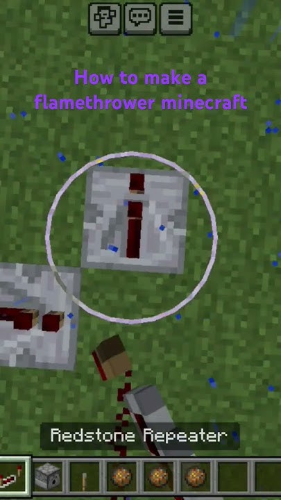 how to make a easy flamethrower in minecraft - YouTube