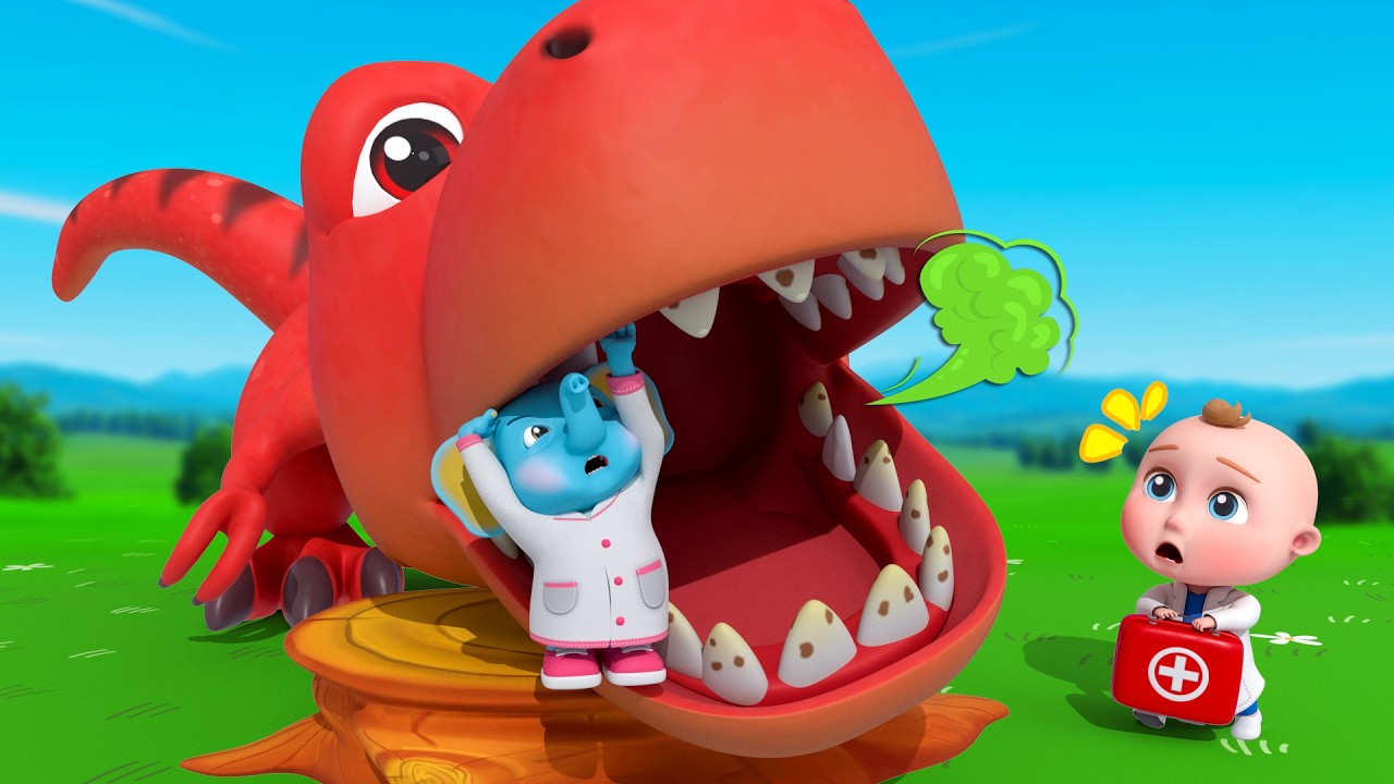 5 Pequenos Dinossauros | Quando o T-Rex Tem Dor de Dente | Super Sumo ...