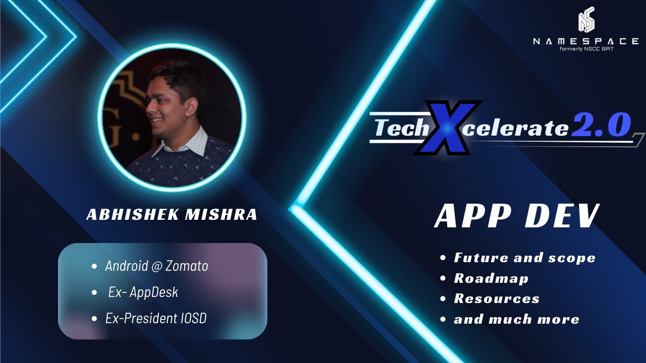 TechXcelerate '24 - Day 3: App Development with Abhishek Mishra - YouTube