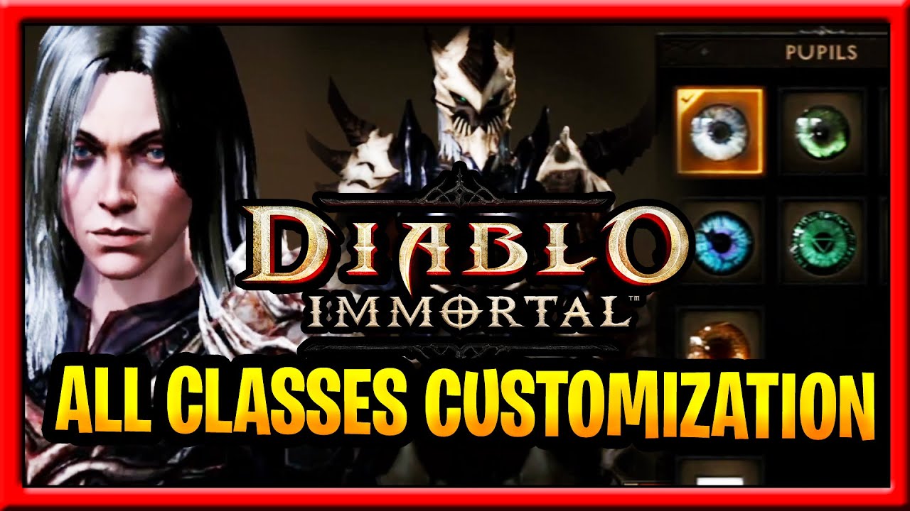 Diablo Immortal Character Creator All Classes and All Customization ...