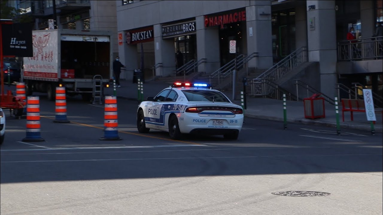 Montréal Police Department (SPVM) Dodge Charger Unit 26-15 Responding ...