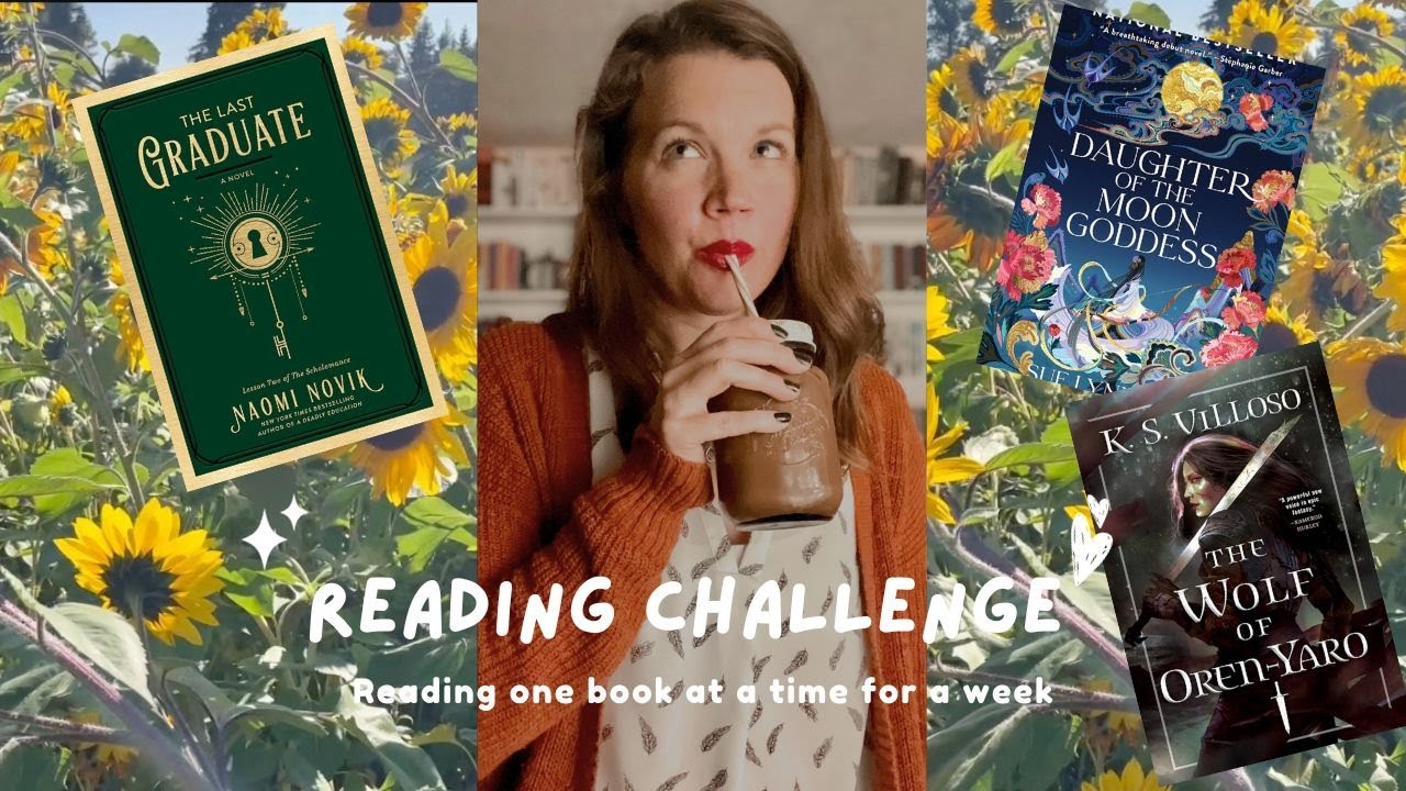 READING CHALLENGE | reading one book at a time for week (yes, this is a ...
