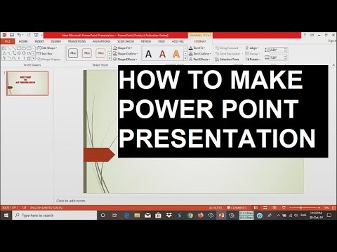 How to make presentation on MS POWER POINT - YouTube