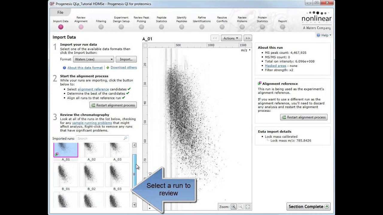 Review Chromatography - Progenesis QI for proteomics - YouTube