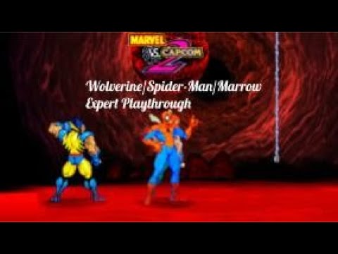 Marvel Vs. Capcom 2: Wolverine/Spider-Man/Marrow Expert Playthrough ...