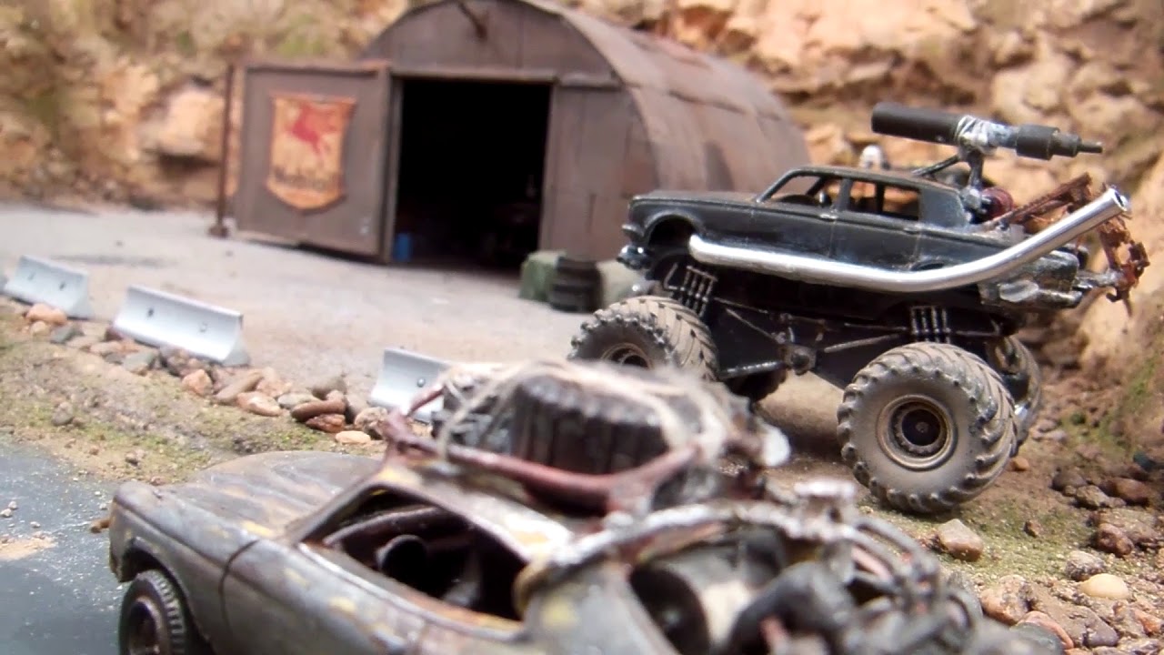 1/64 scale hot wheels matchbox diorama scratch built mad max gaslands ...