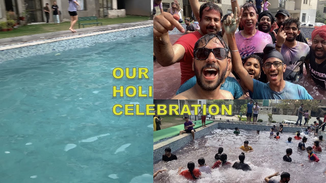 This is how I spent HOLI at our swimming pool 🥳 HOLI 2022 well spent # ...