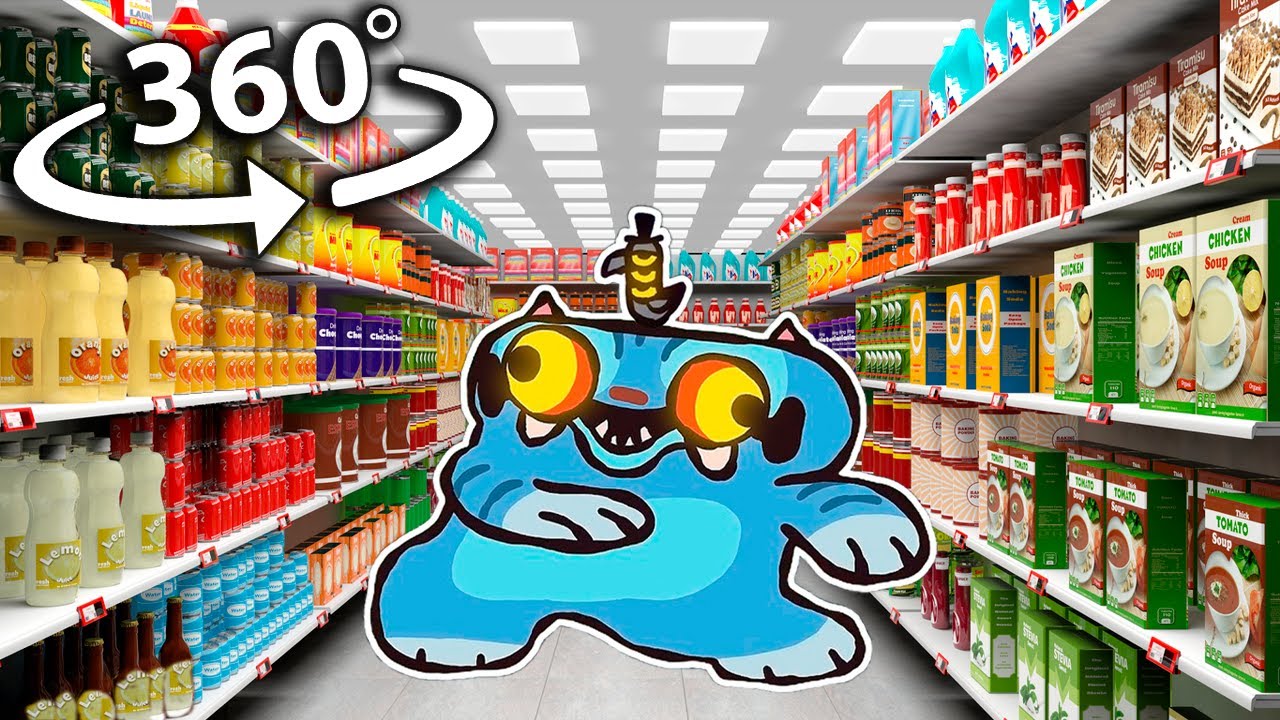 Derpy Tiger Dancing Meme - Supermarket in 360° Video | VR/ 8K - YouTube