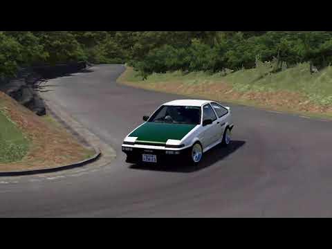 Assetto Corsa - Gunsai Run [PB 2:32:120] with Keiichi Tsuchiya's Toyota AE86 - YouTube