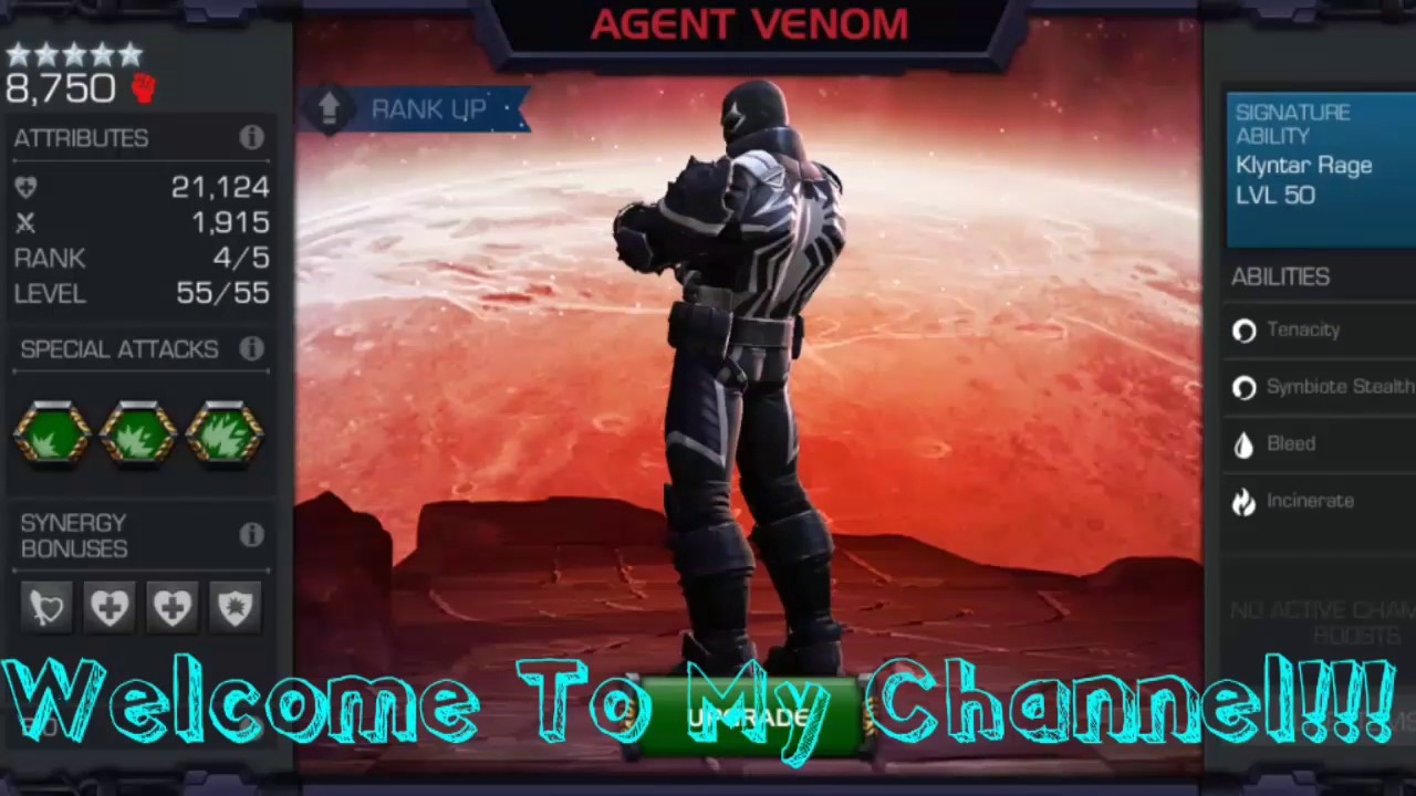 Mcoc: Rank 4/55 Agent Venom Vs Aw Boss - YouTube
