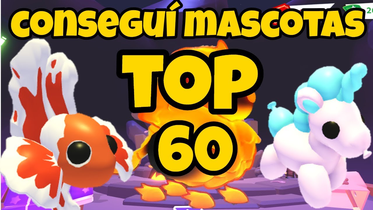 CONSEGUÍ MASCOTAS DE TOP 60 MUY FACIL EN ADOPT ME roblox - YouTube