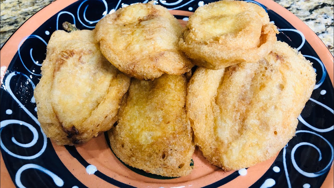 COMO HACER CHILES GUEROS RELLENOS CAPEADOS - YouTube