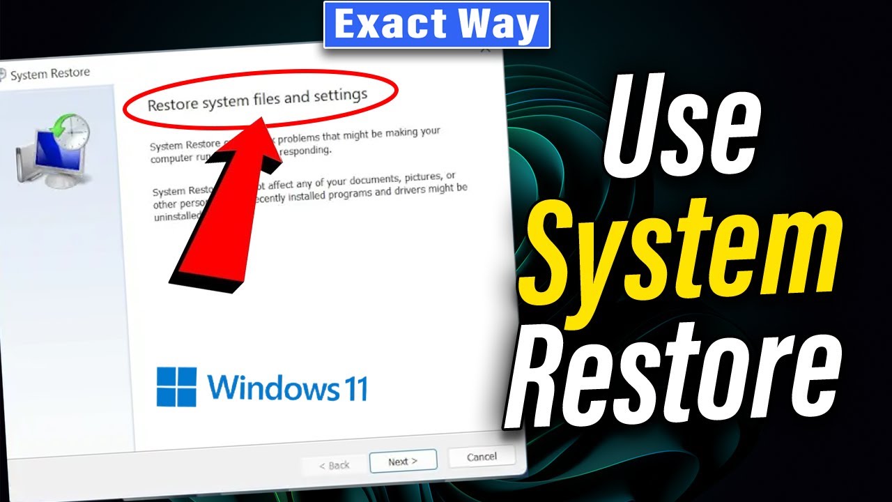 How to Use System Restore on Windows 11 - 2025 [ Easy & First ] - YouTube