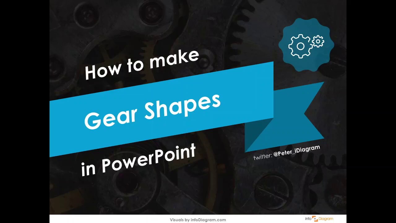 How to Make Gear Shapes in PowerPoint Presentation - YouTube