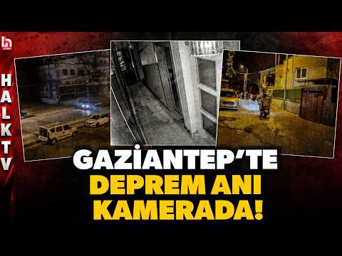 KABUS GİBİ GÖRÜNTÜLER! Gaziantep'teki 4,5’lik deprem kameralara böyle yansıdı! Hafızalardan çıkmaz!