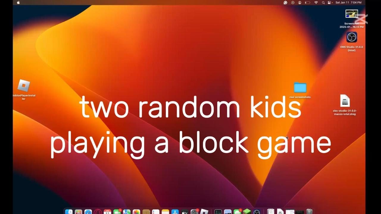 two random kids playing a blocky sandbox game - YouTube