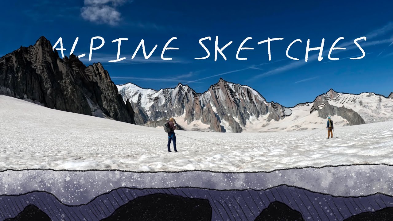 Sketching the French Alps with skyrunner Hillary Gerardi! - YouTube
