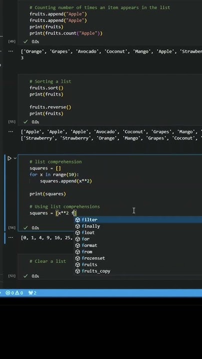 Python List Comprehensionpythonprogramming Pythontutorial Pythonforbeginners Youtube